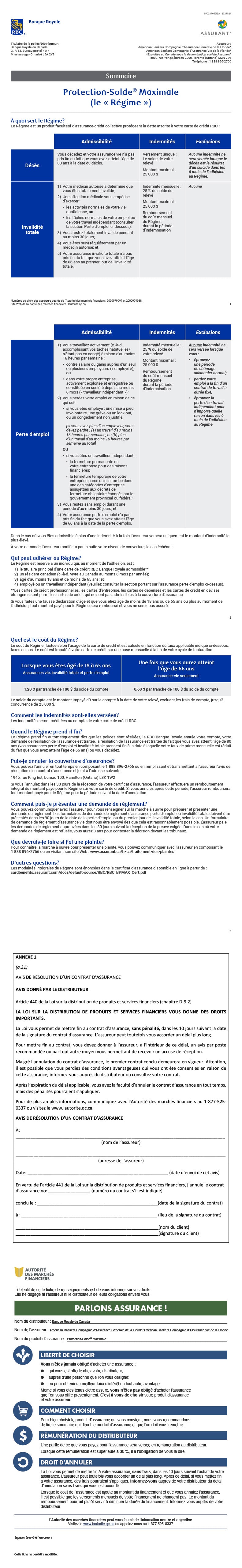 Imprimez ou enregistrez les renseignements Terminer